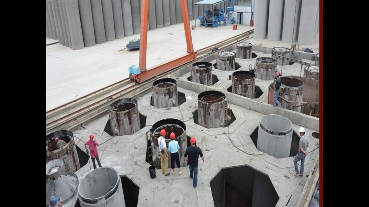 Automatic Bar-Wrapped Concrete Cylinder Pipe Making Machine - YouTube