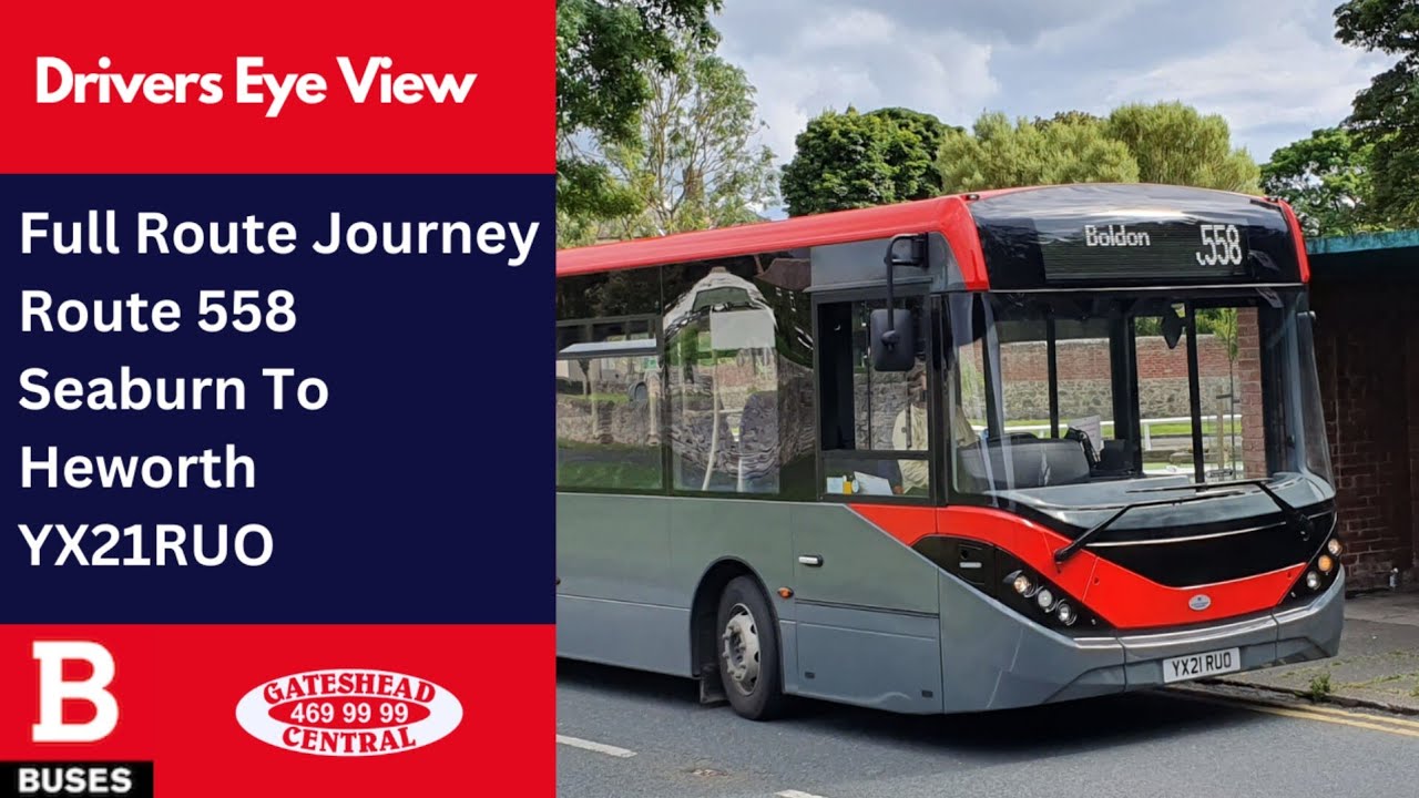 DEV: FULL ROUTE JOURNEY | Nexus Bus Route 558 - Seaburn Dene Estate to ...