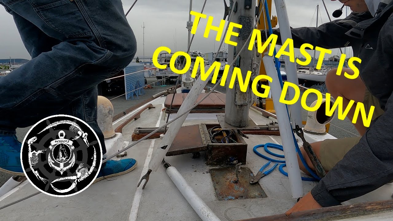 Finally Unstepping the Mast! - YouTube