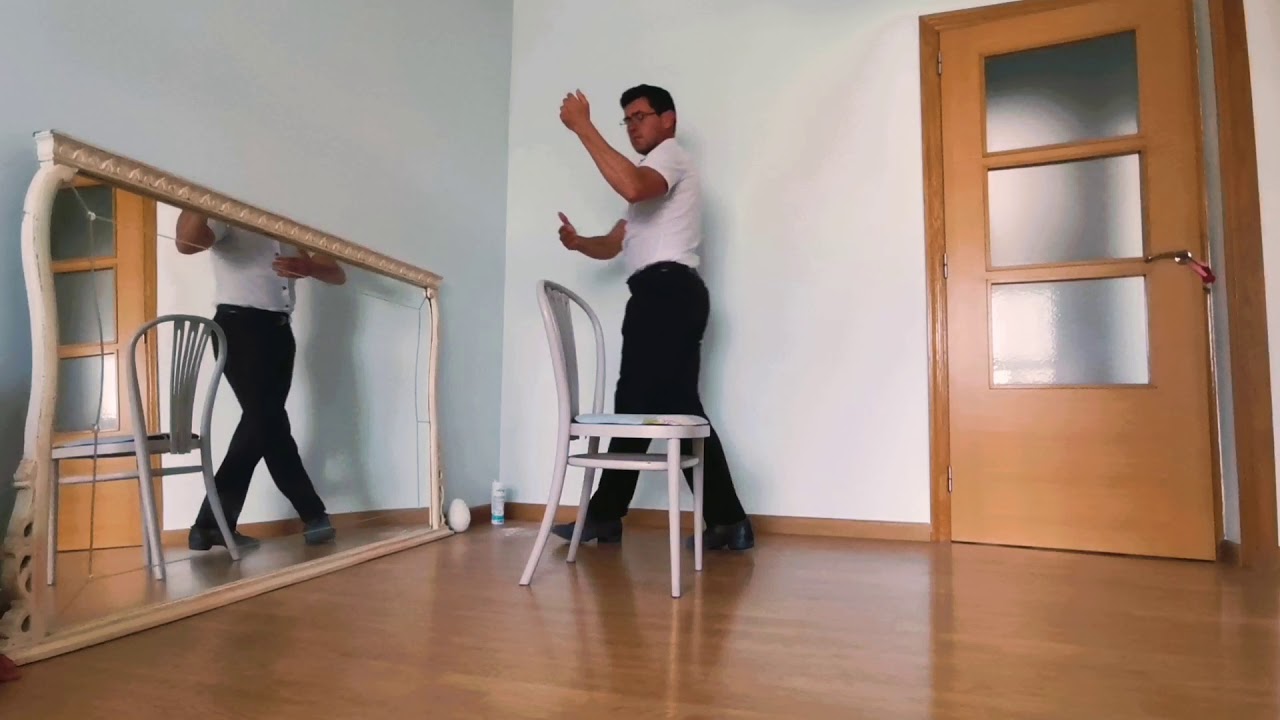 Básic ideas about how to practice Tango with a chair - YouTube
