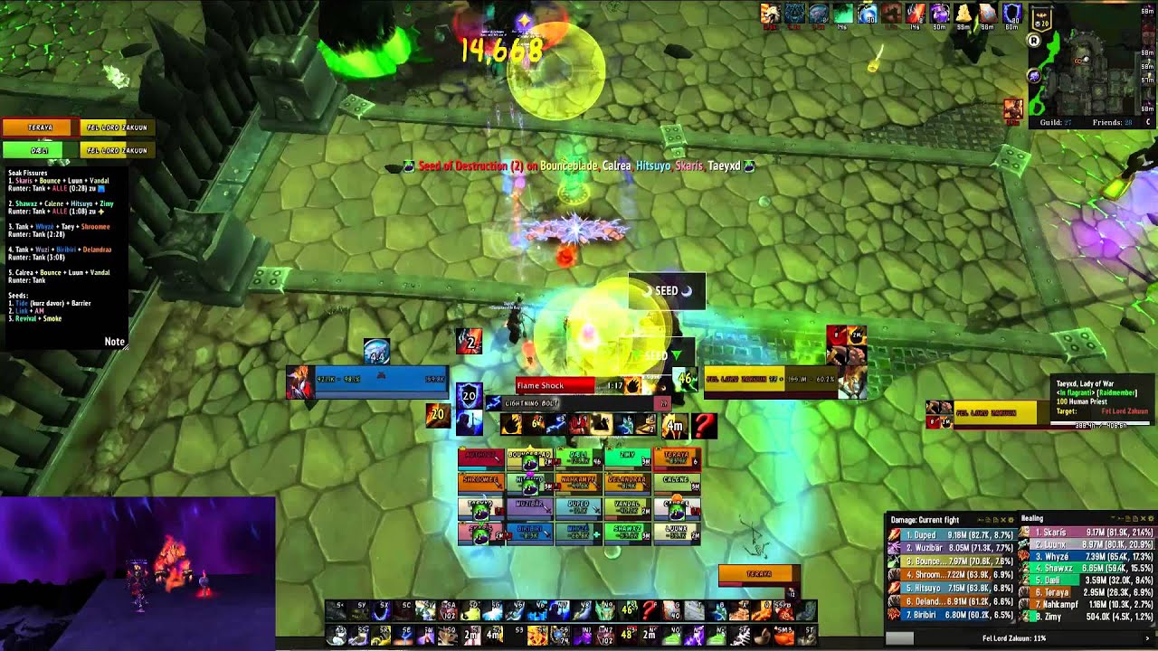 in flagrantì vs Fel Lord Zakuun Mythic - Elemental Shaman POV - YouTube