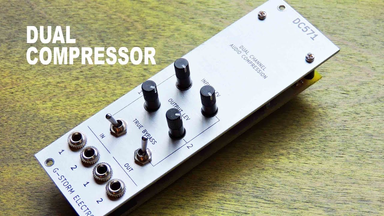 DC571 Dual Channel Audio Compressor Eurorack Prototype - YouTube