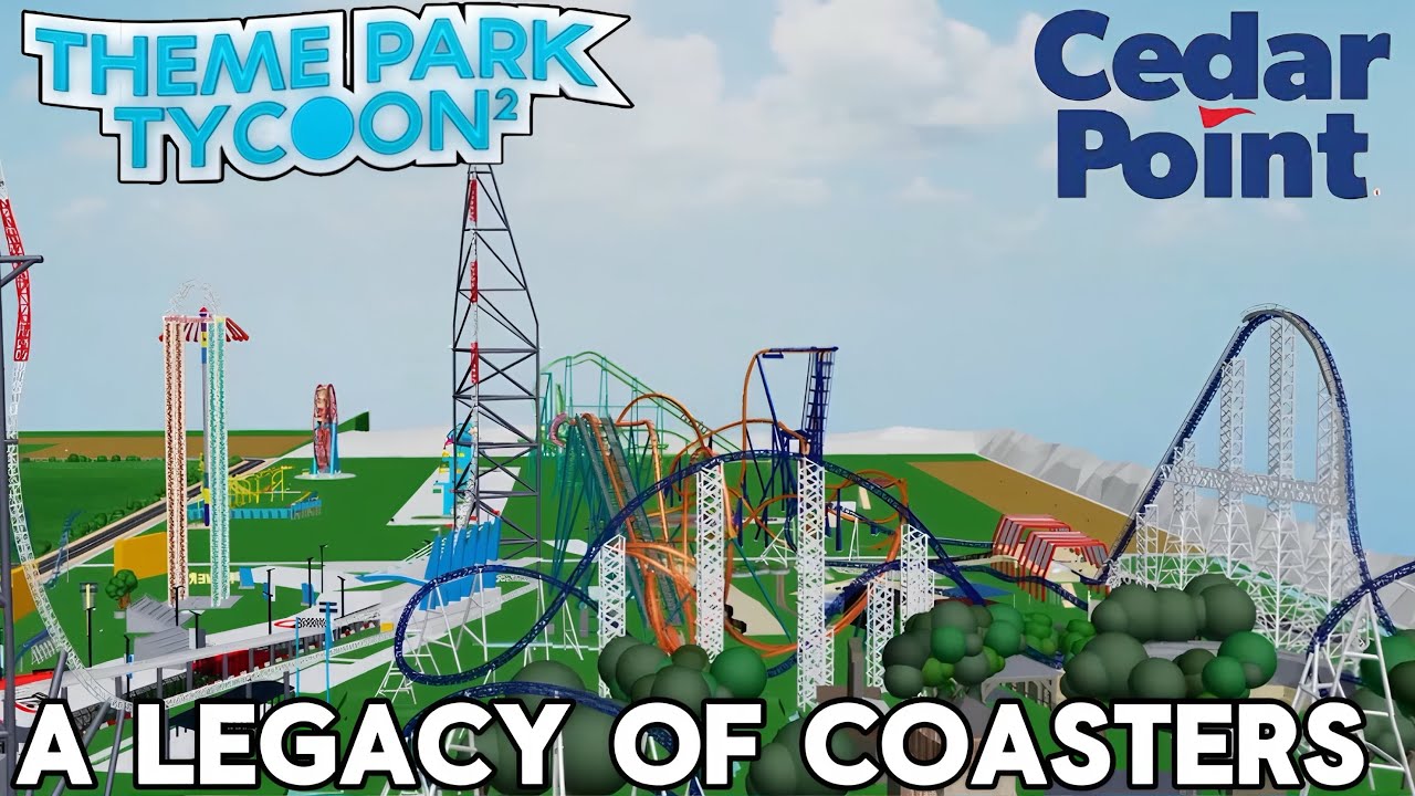 Cedar point legacy of coasters in Tpt2 - YouTube