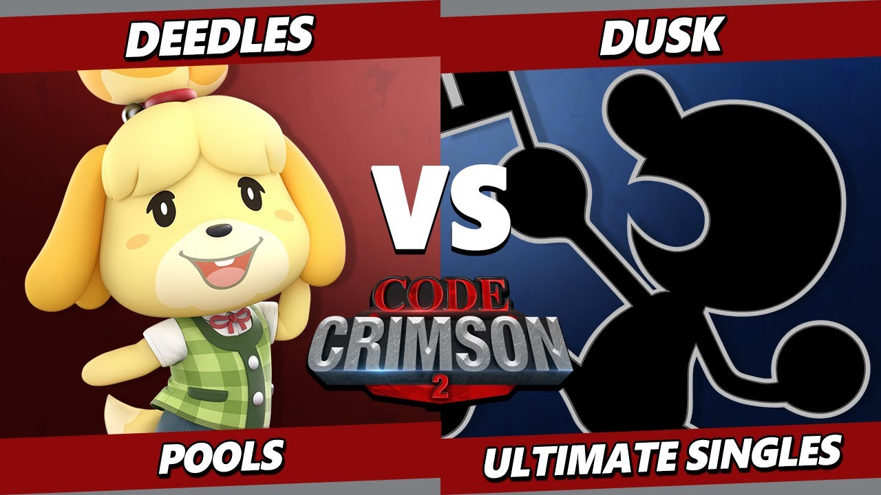Code Crimson 2 - Deedles (Isabelle) Vs. Dusk (Game & Watch) Smash ...