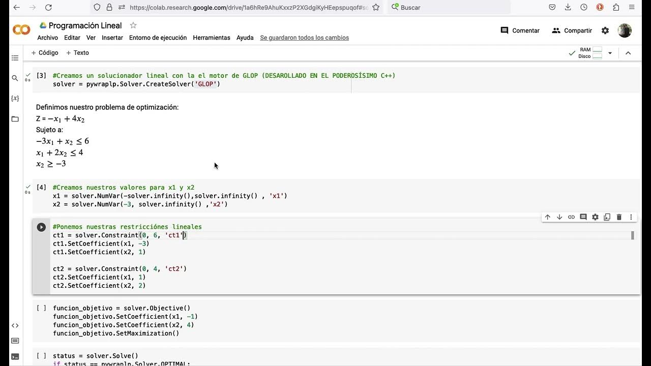 Problema de Programación Lineal Usando Método Simplex y Python Así Muy Chido Muy De Chavos - YouTube