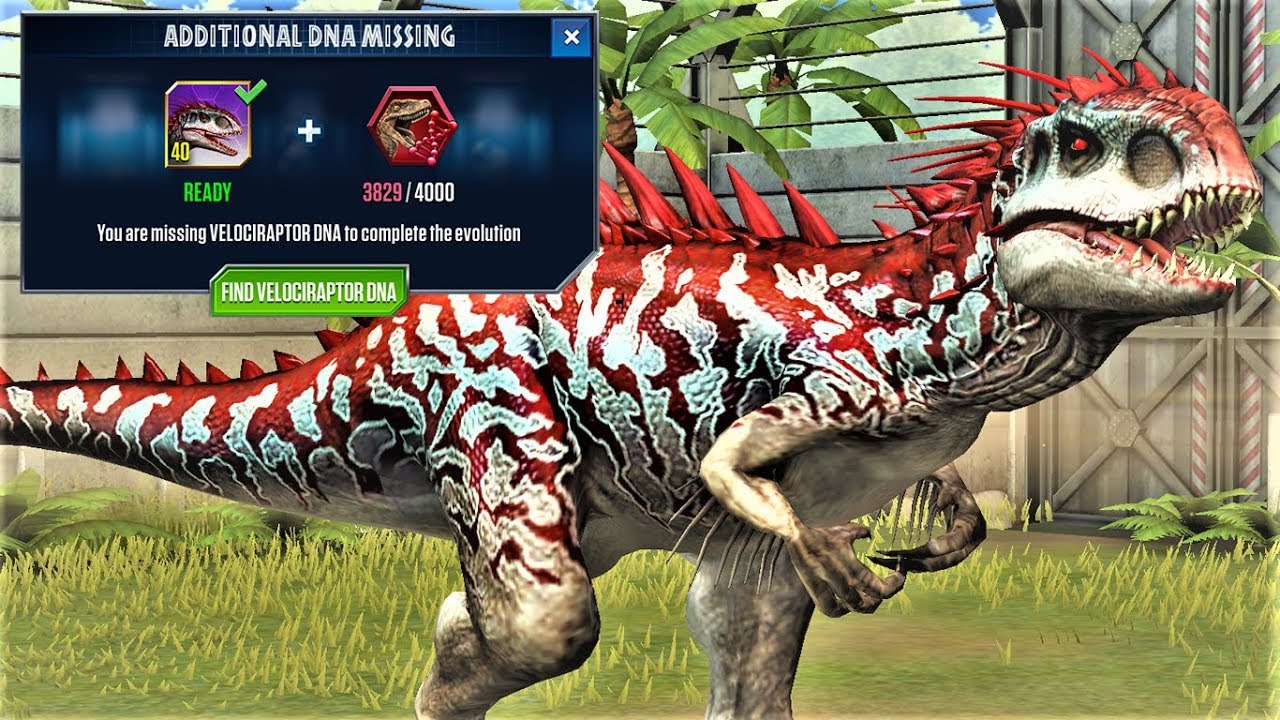 LEVEL 40 INDOMINUS REX!! (Jurassic World: The Game) - YouTube