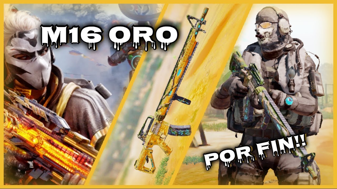 Ya tengo el CAMUFLAJE de ORO de la M16!! | COD MOBILE | KevinMmsS - YouTube