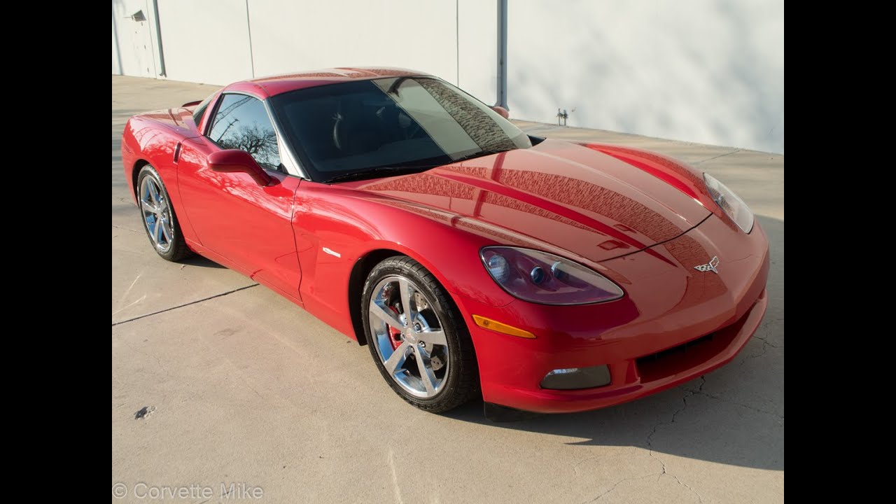 SOLD 2008 Victory Red Corvette Coupe with 11k Miles - YouTube