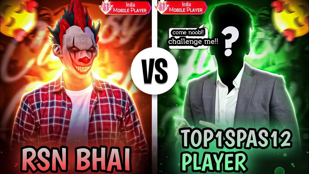 RSN BHAI VS TOP 1 SPAS 12 PLAYER??0/7#who will win#ff videos #ff viral ...