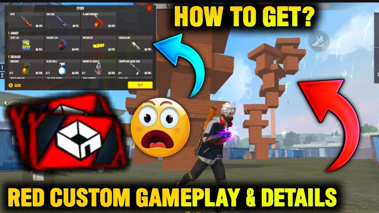 RED CUSTOM ROOM GAMEPLAY AND DETAILS | HOW TO GET RED CUSTOM ROOM CARD ...