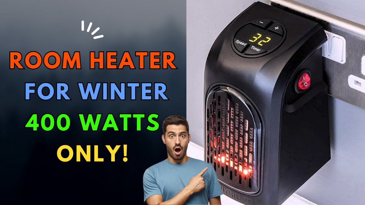 Electric Handy Room Heater for Winter: 400 Watts Only! - YouTube