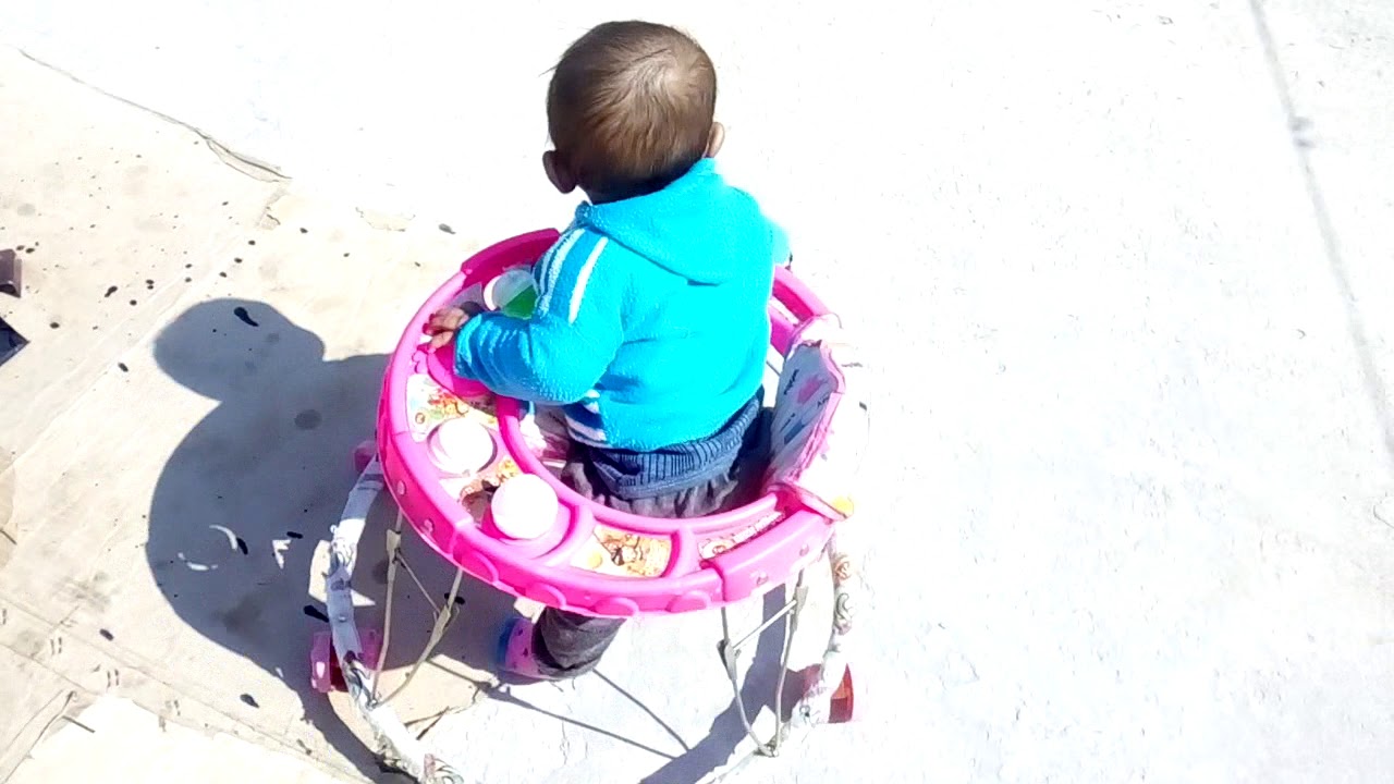 baby is running fast in Walker - YouTube