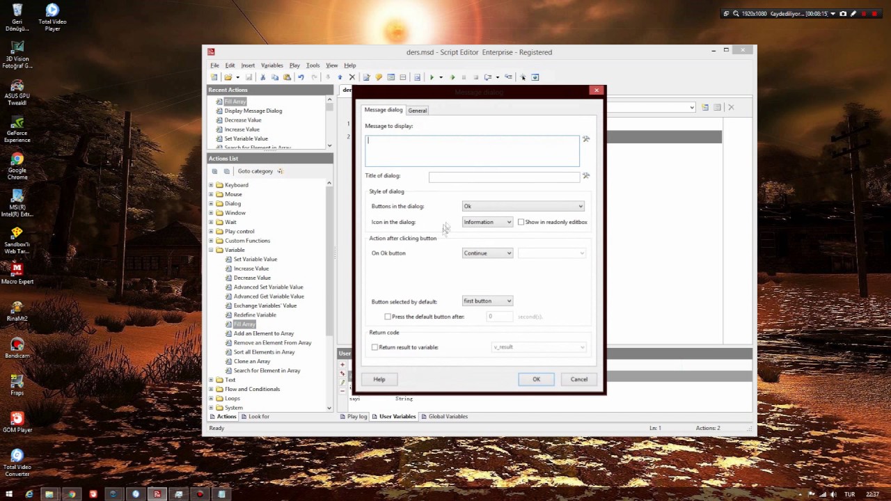 Macro Expert Ders 6 [Variable Parametreleri] - YouTube