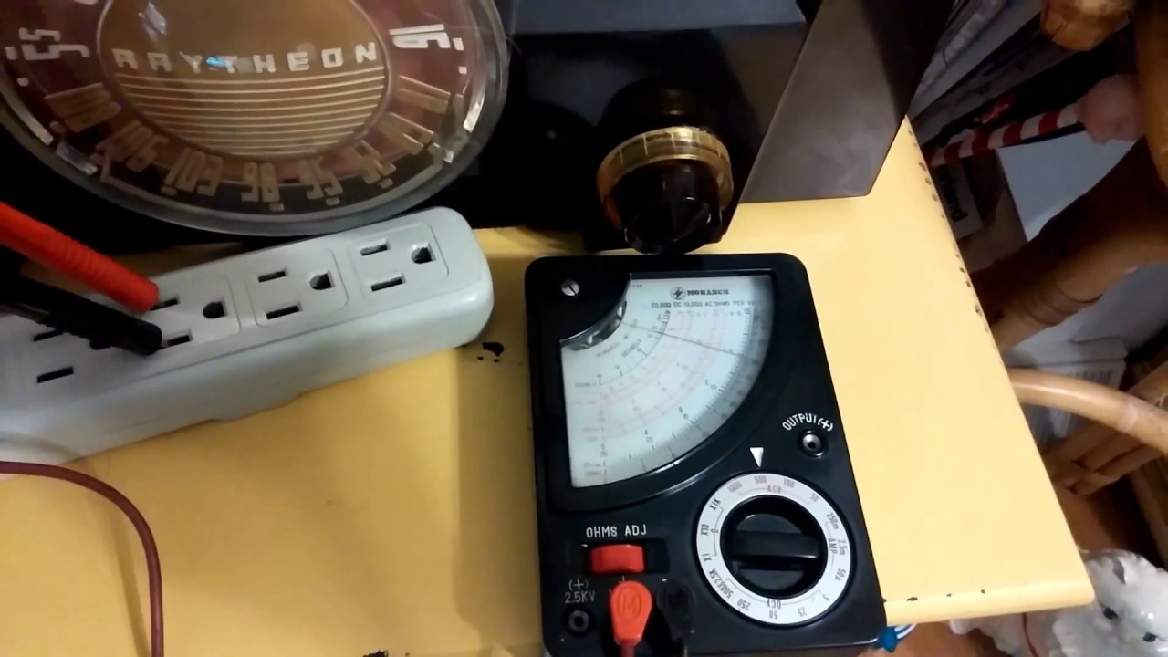 Vintage Japanese Monarch MT-200 volt ohm meter - YouTube