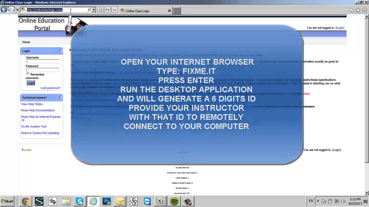 how to use FIXME.IT to remotely fix your computer - YouTube