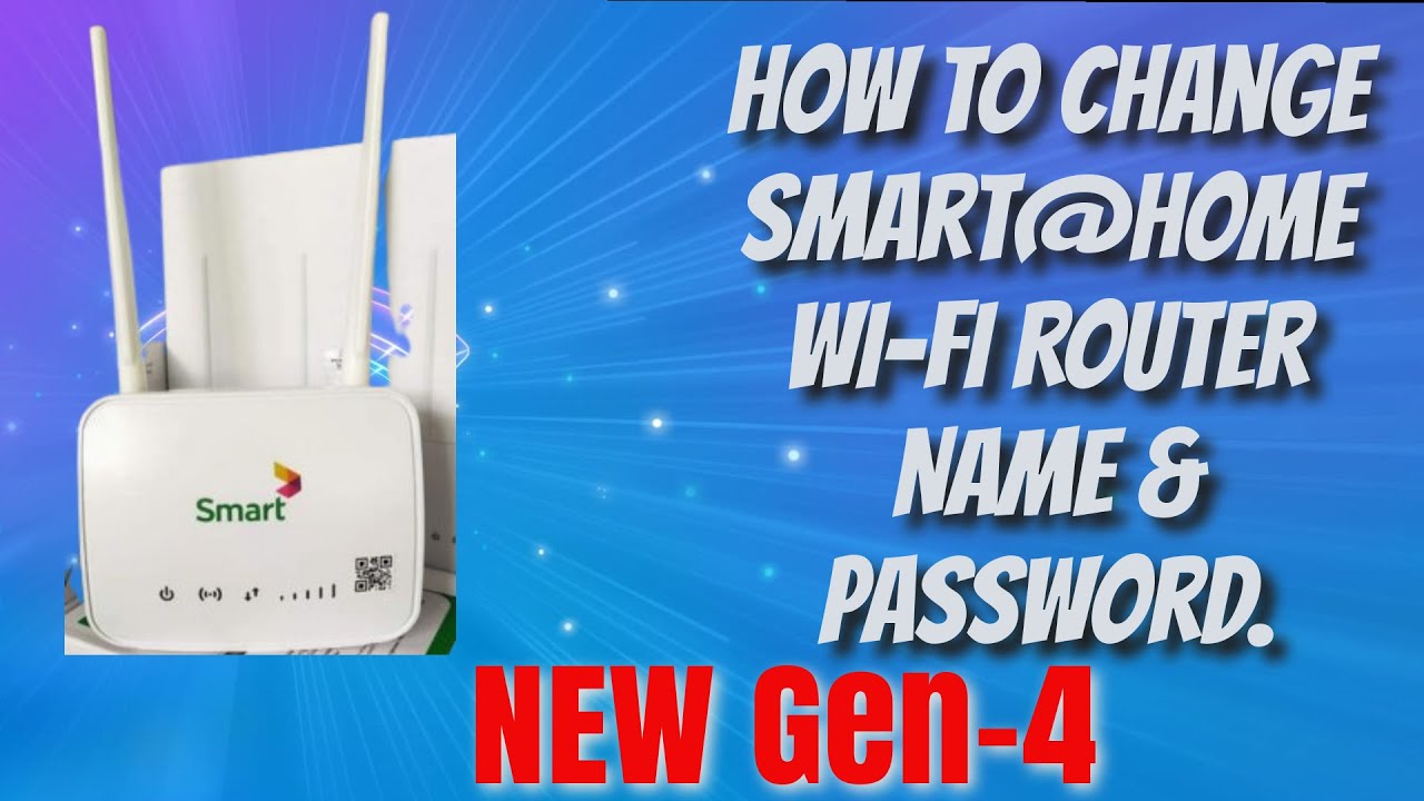 How To Change Smart Home Wi Fi Password Smart Home Router User Password YouTube How To Change Smart Home Wi Fi Password Smart Home Router User Password YouTube