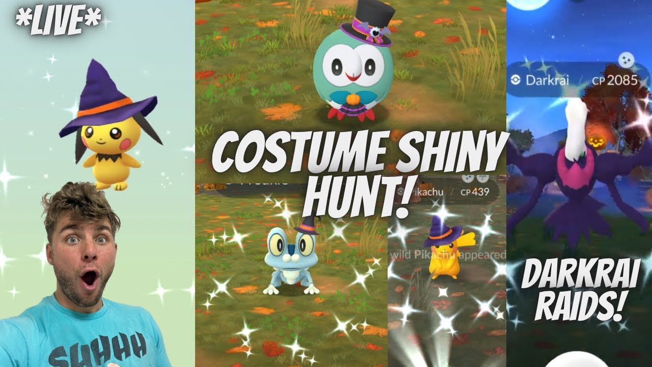Costume Froakie and Rowlet Shiny Hunt and MORE In Pokemon Go! - YouTube