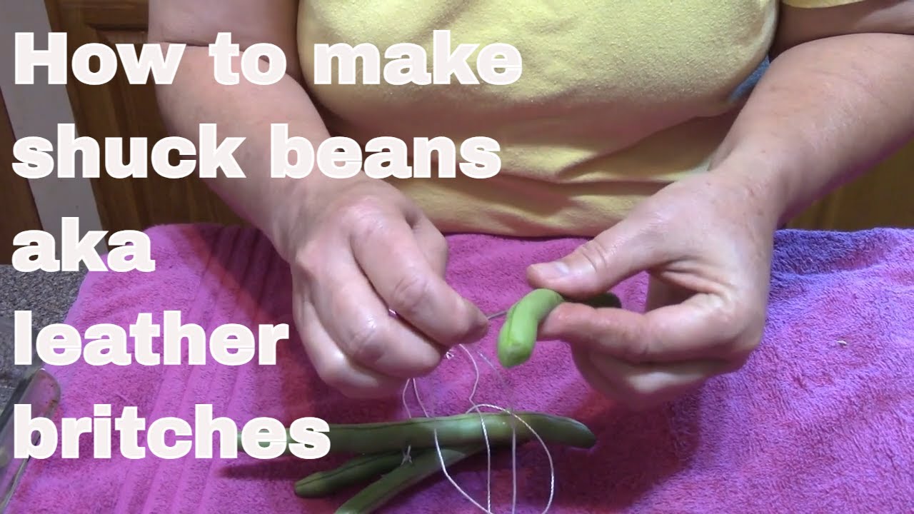 How to make shuck beans aka leather britches - YouTube