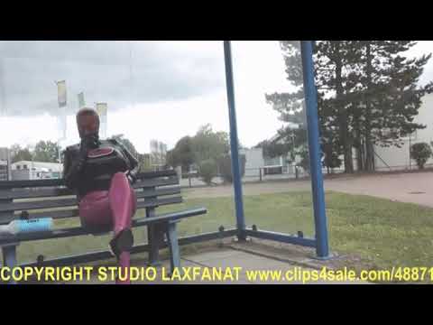 Latex Big Boobs Transp Catsuit Corset Outdoor PART II