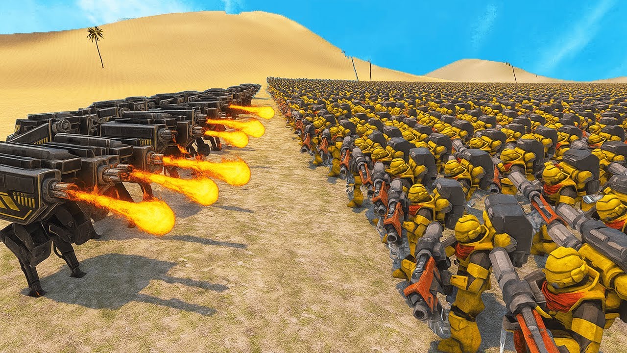 MILITARY BASE SIEGE ! Steampunk Artillery vs 4 Million Monster Horde ...