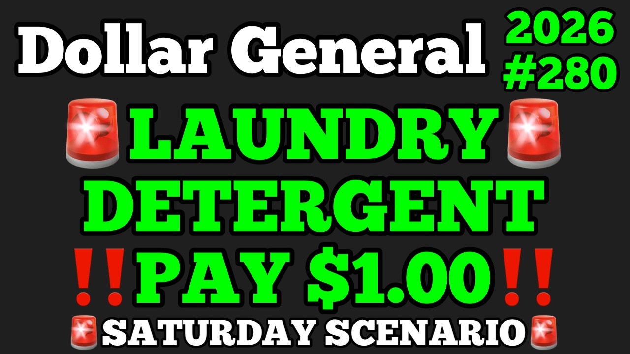 2026#280🚨Dollar General Couponing🚨LAUNDRY DETERGENT‼️PAY $1.00‼ ...