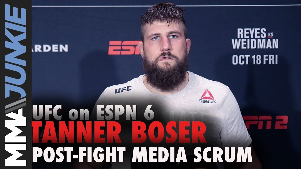 UFC Boston: Tanner Boser full post-fight media scrum - YouTube
