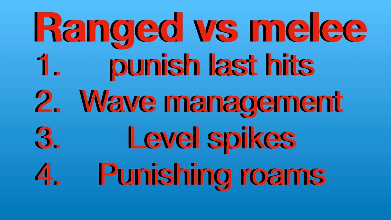 How to play ranged vs melee in wild rift - YouTube