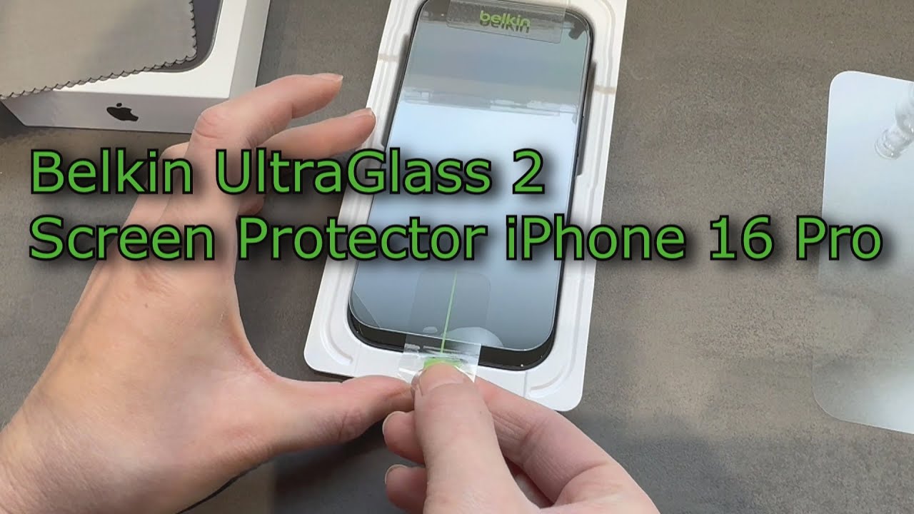belkin ScreenForce UltraGlass 2 Treated Screen Protector // iPhone 16 ...