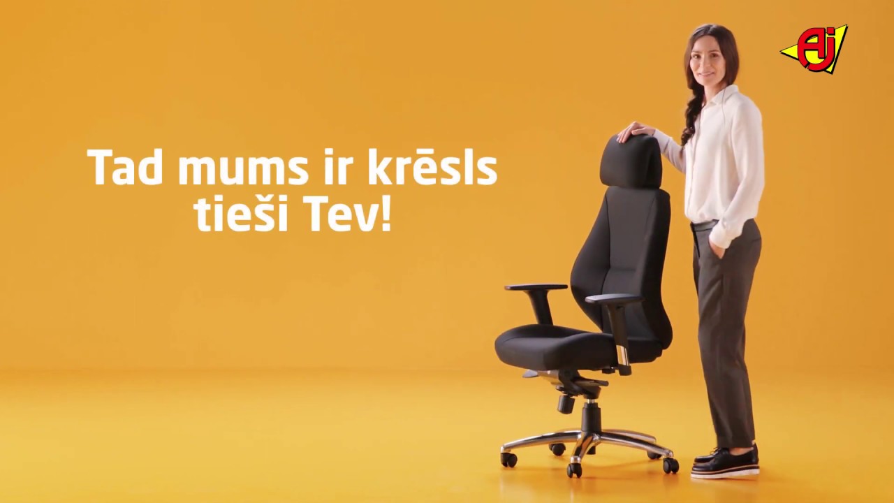 AJ Produkti | Biroja krēsls, kas ir piemērots tieši Tev - YouTube