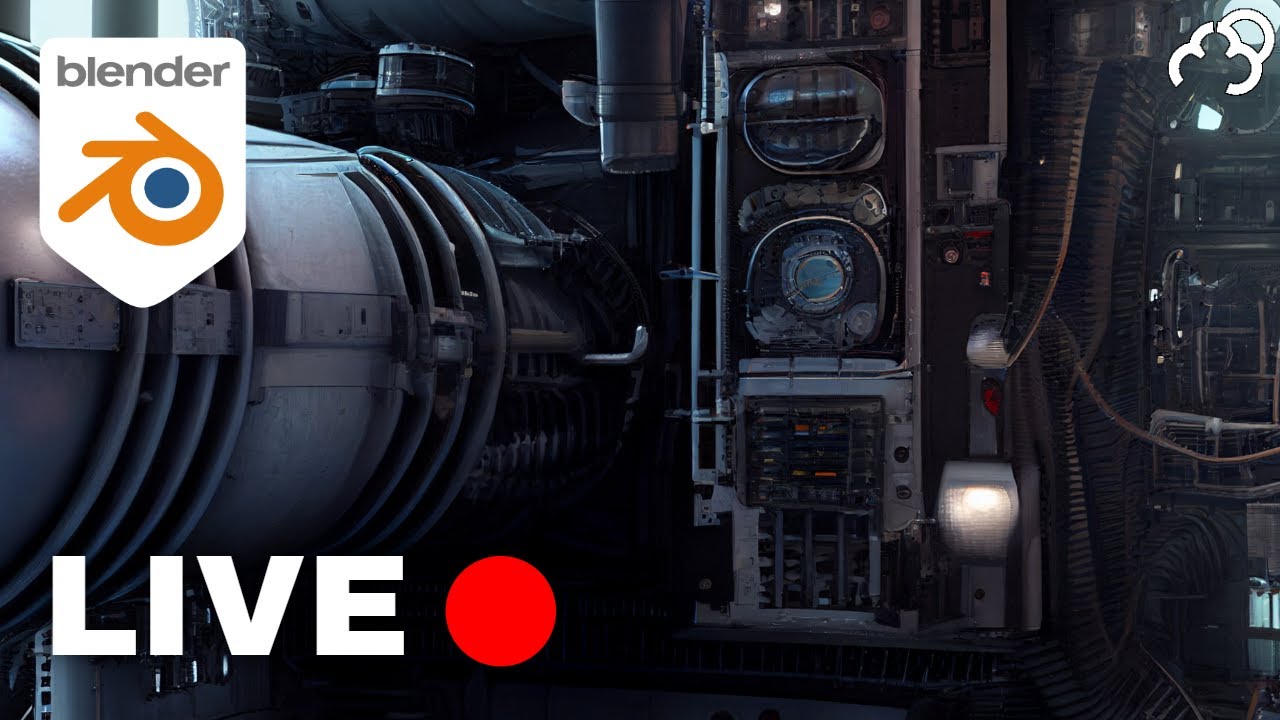 Scifi Engine Bay - Midjourney to 3D model using Blender - YouTube