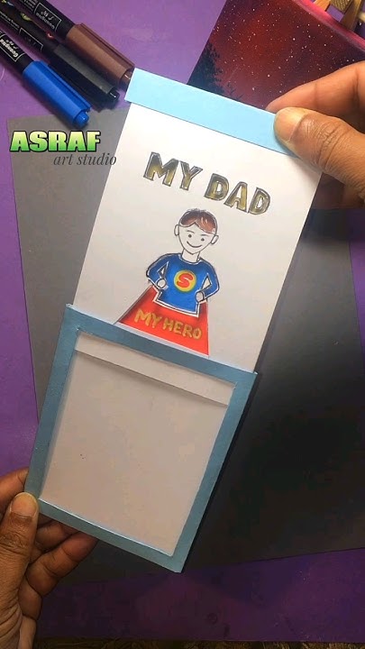 How to make a DIY Father's Day Magic Card💐#craft #ideas #fatherlove # ...