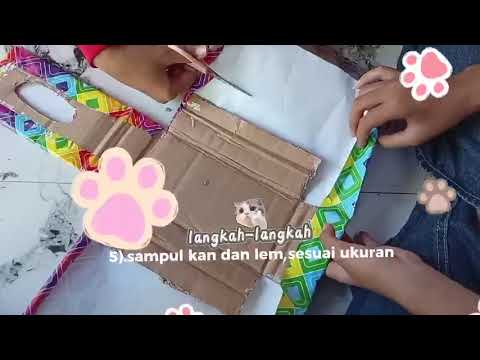 Video tugas matematika membuat Bangun Ruang Balok menjadi tempat tisu