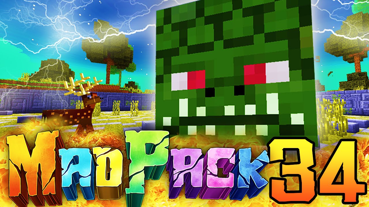 Minecraft MAD PACK 2: "OWNING SOME BOSSES!!" Episode 34 - YouTube