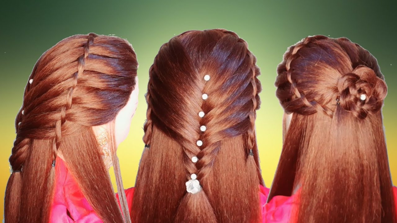Fishtail hairstyle || party hairstyle || fishtail || party hairstyle ...
