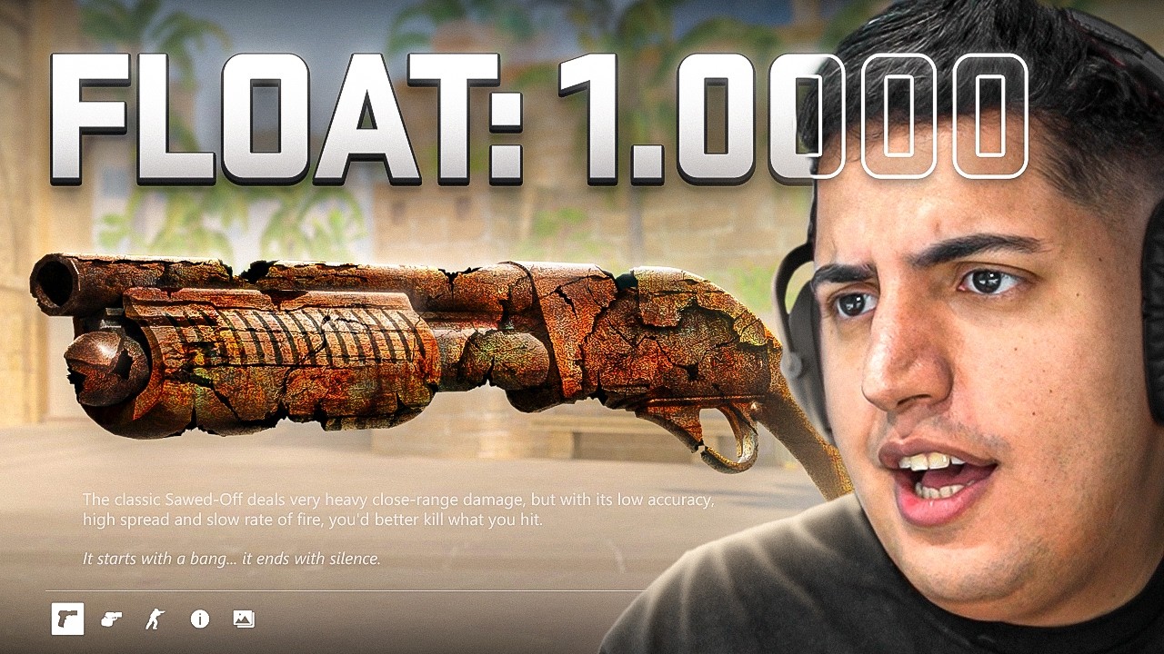 HISTÓRICO... A PRIMEIRA SKIN COM FLOAT 1.0000 no CS 2 (esperamos 12 ...
