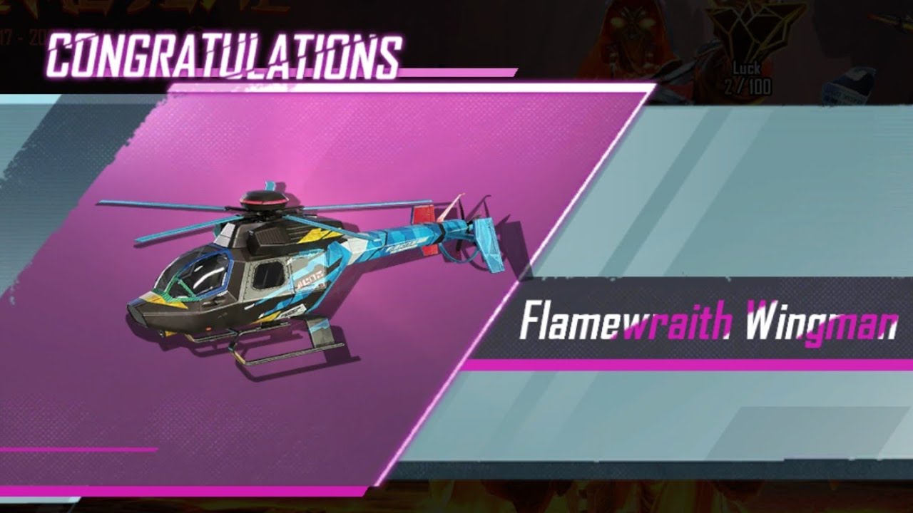 Flamewraith Wingman/ Battleground India pubg - YouTube