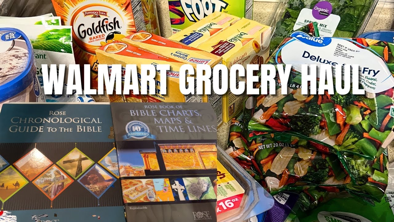 WALMART GROCERY HAUL - BIBLE STUDY GUIDES - YouTube