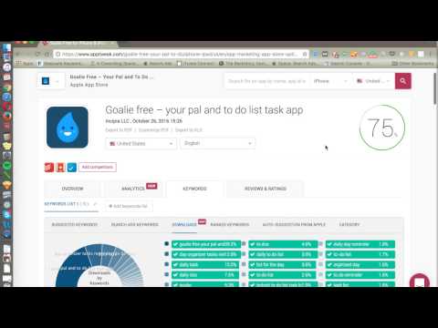 Overview of AppTweak ASO Tool demo on Goalie App