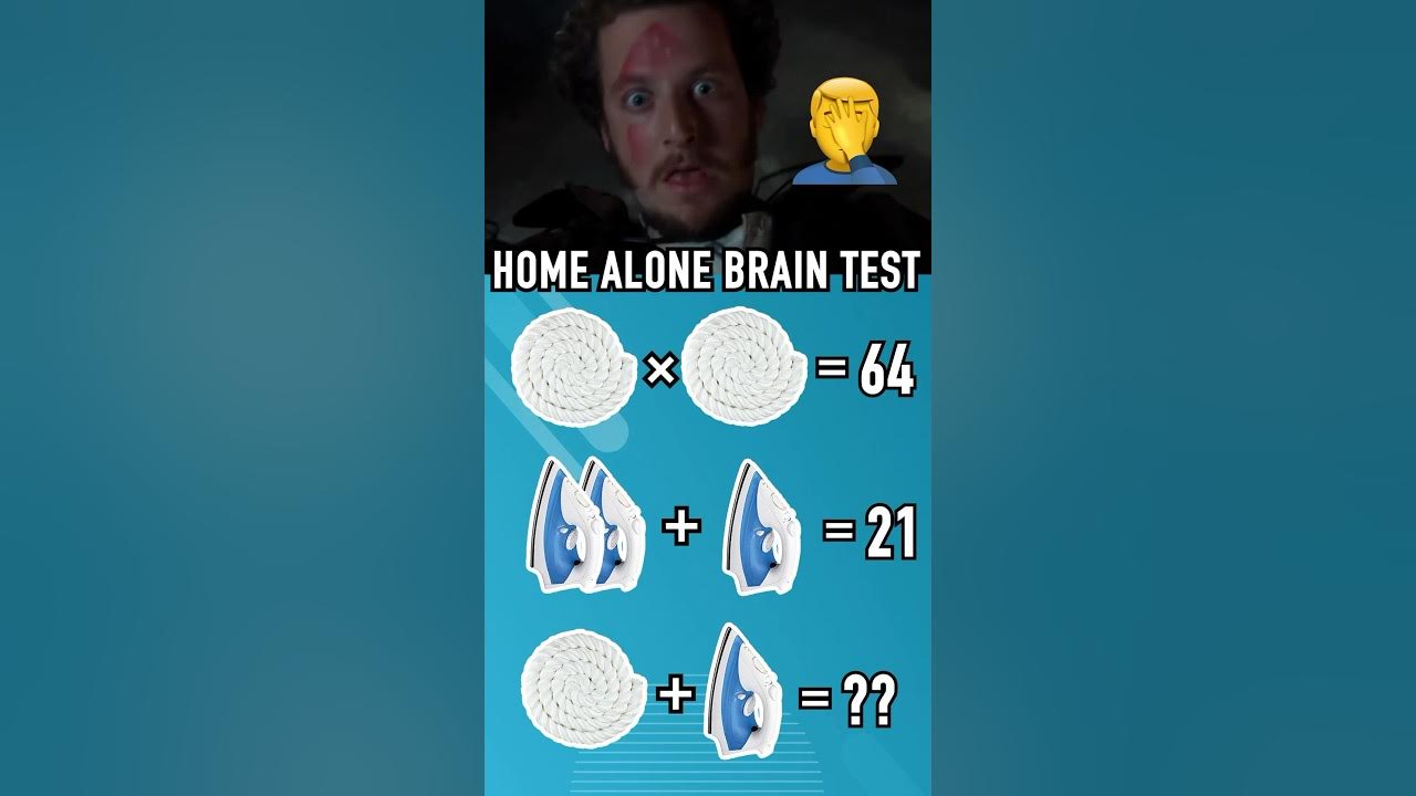 Home alone math test #xmas #iqtest #shorts #math #braintest - YouTube