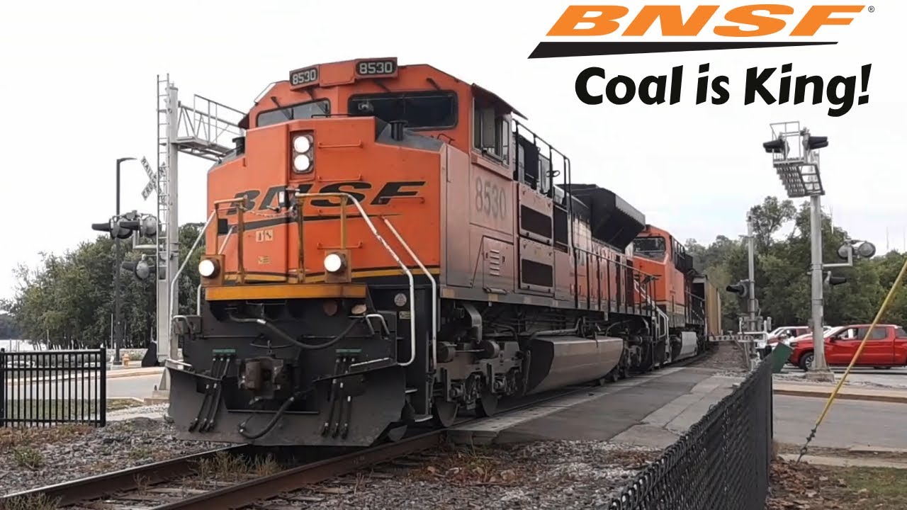 Coal and EMDs Galore on the BNSF K-line! Hannibal, MO 9-28-24 - YouTube
