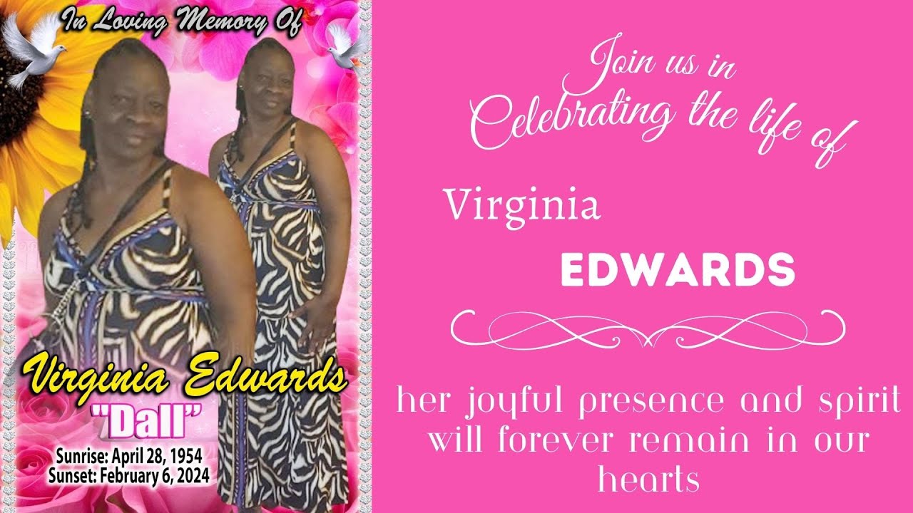 Celebrating the life of Virginia Edwards - YouTube