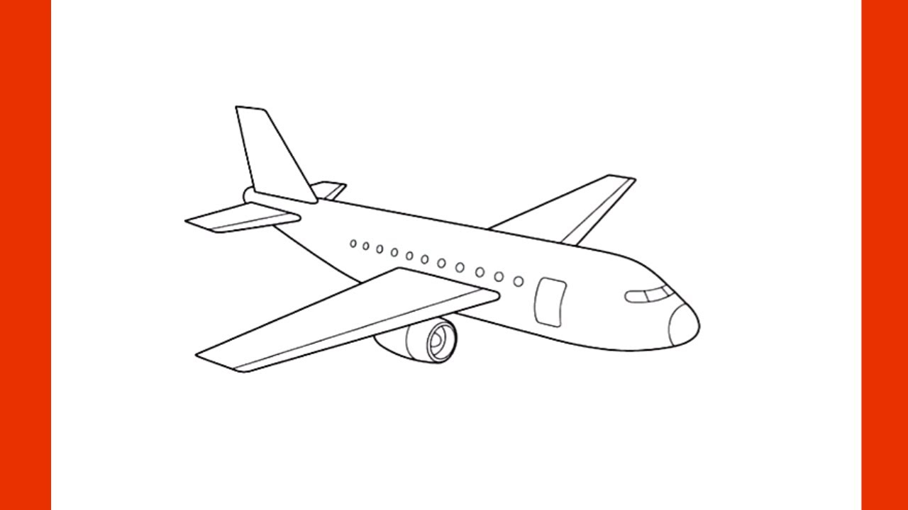 Cómo dibujar un avión - YouTube