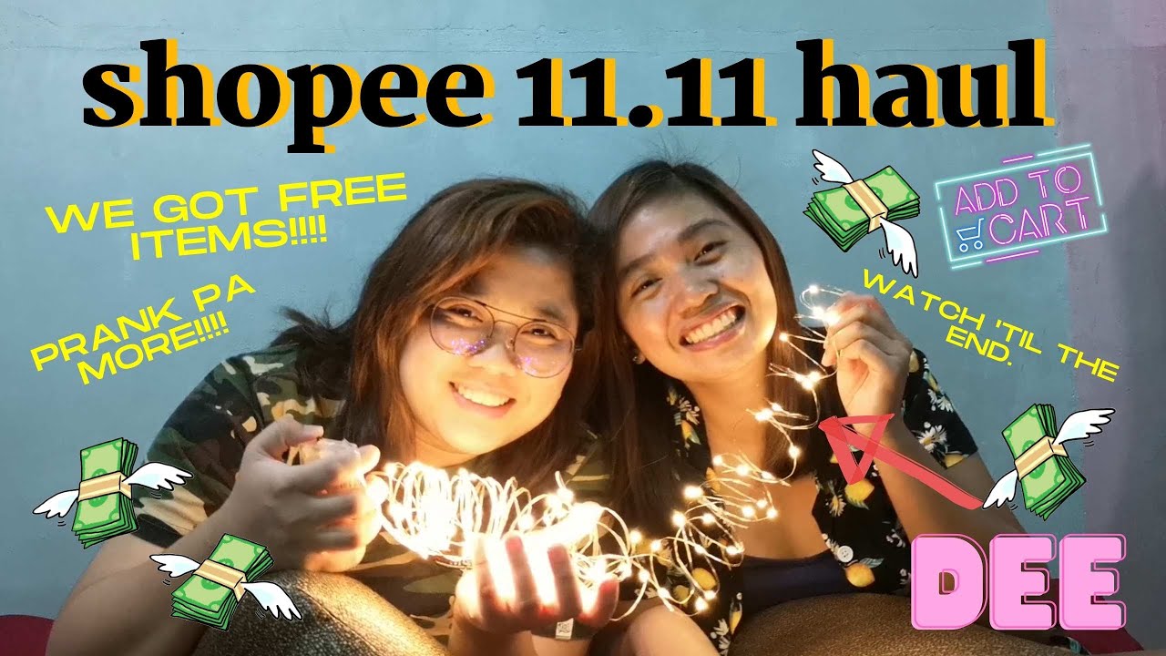 Vlogmas Episode 3 - 11.11 Shopee Haul with Dee - YouTube