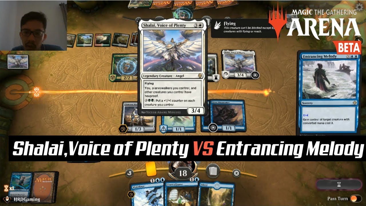 #17 MTG Arena | Shalai, Voice of Plenty vs Entrancing Melody - YouTube