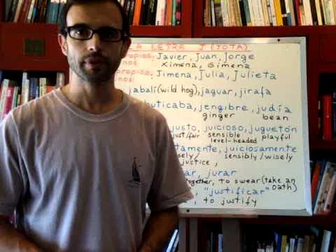 Free Spanish Lessons 223: Spanish Alphabet: J (2/2) - YouTube
