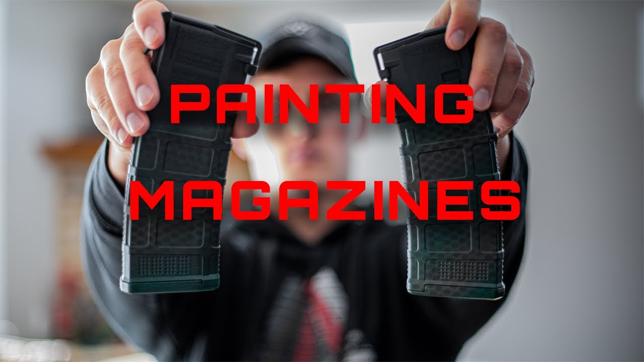 *SIMPLE* (HOW TO PAINT MAGAZINES FOR YOUR GUN) - YouTube