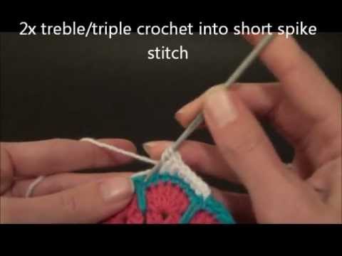 African Flower Square Part 3 - YouTube