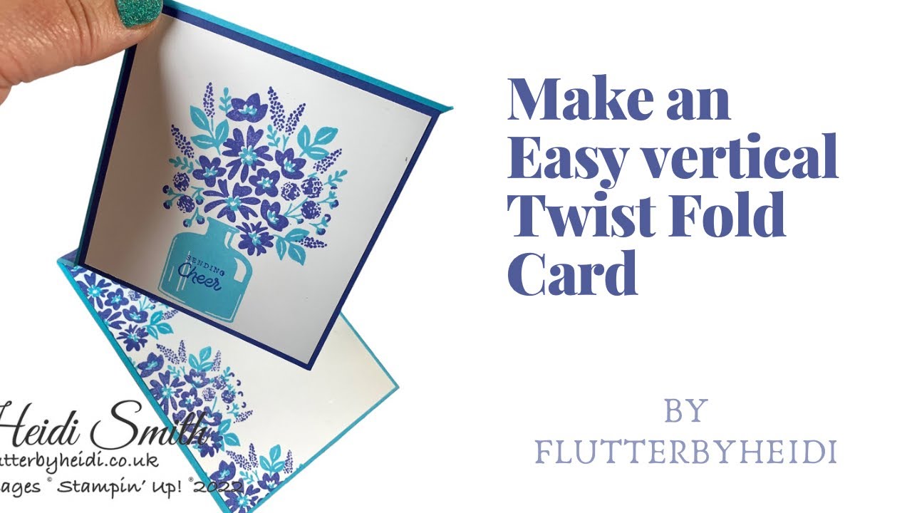 Fun Fold #184 How to make an Easy Vertical Twist Fold Card with Stampin ...