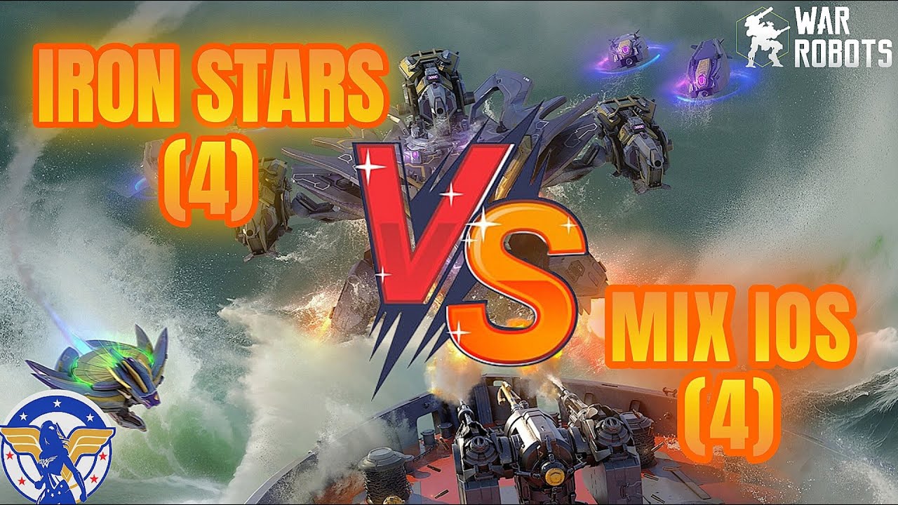 ⭐️ IRON STARS(4) 🆚️ (4) iOS MIX #warrobots #warrobotsgameplay #viral # ...