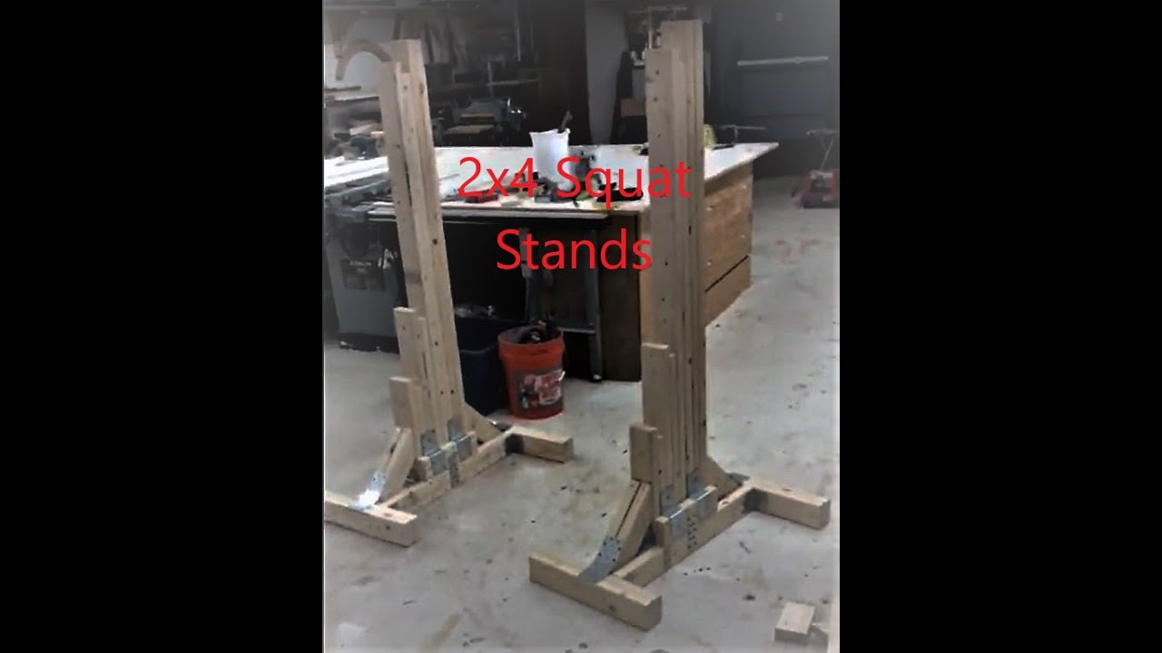 2x4, Wooden Squat Stands - YouTube